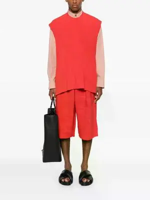 Issey Miyake Cotton Shorts - Red