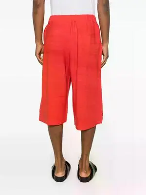 Issey Miyake Cotton Shorts - Red