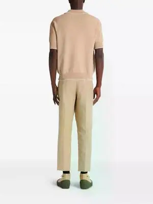 Balmain Embroidered Polo Shirt - Neutrals