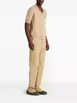 Balmain Embroidered Polo Shirt - Neutrals