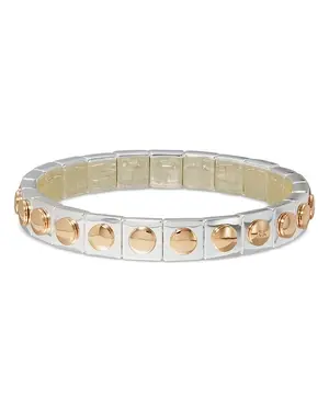 ROXANNE ASSOULIN Studded Stretch Bracelet - Two Tone