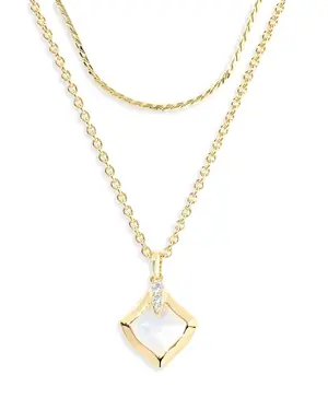 Kendra Scott Joelle Multi Strand Necklace - Gold/ivory