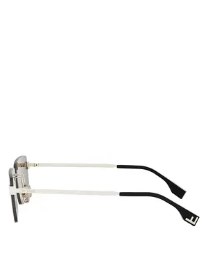 Fendi Sky Rectangle Sunglasses, 60mm
