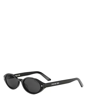 Dior Pacific R1i Oval Sunglasses - Black/smoke