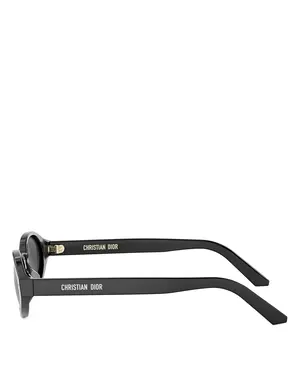 Dior Pacific R1i Oval Sunglasses - Black/smoke
