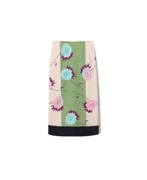 La DoubleJ Pencil Skirt With Floral Print