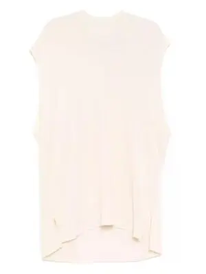 Issey Miyake Tight Twist Cotton Vest - Neutrals
