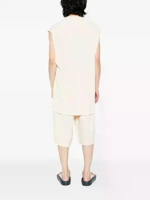 Issey Miyake Tight Twist Cotton Vest - Neutrals