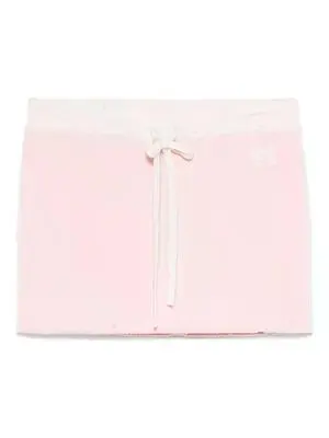 Balenciaga Logo-embroidered Mini Skirt - Pink