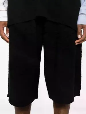 Issey Miyake Cotton Shorts - Black