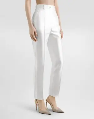 Dolce & Gabbana Silk Cigarette Trousers