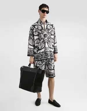 Dolce & Gabbana Majolica-print Silk Twill Trousers