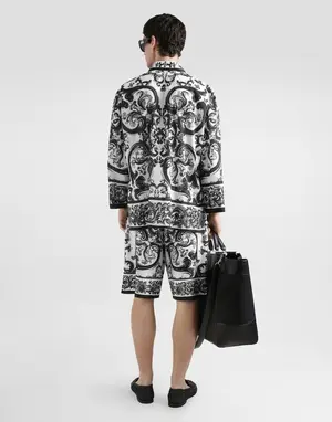 Dolce & Gabbana Majolica-print Silk Twill Trousers