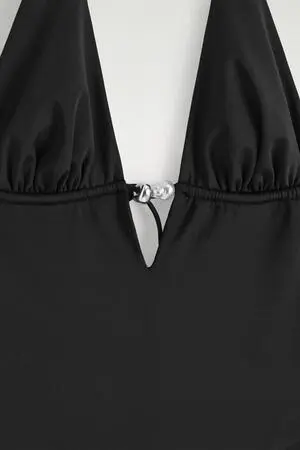 Cos Embellished Plunge-neck Swimsuit