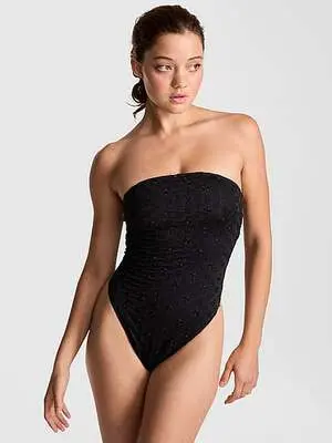 Pink By Frankies Bikinis Francis One-piece Swimsuit - Black