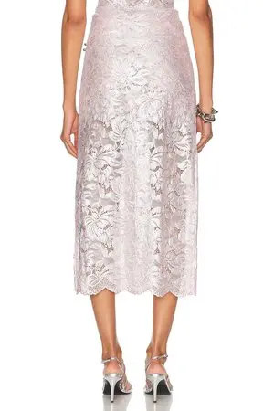 Rabanne Lace Midi Skirt