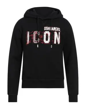 Dsquared2 Cotton Blend Hoodie - Black