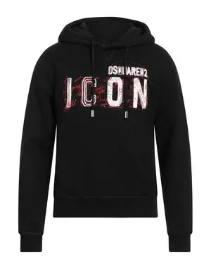 Dsquared2 Cotton Blend Hoodie - Black