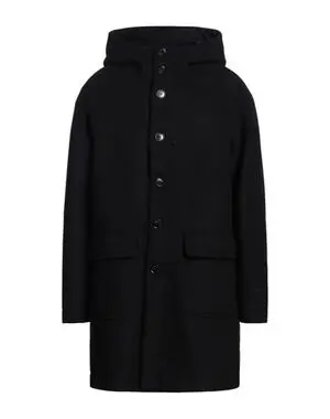 Peuterey Wool Blend Single-breasted Coat - Blue