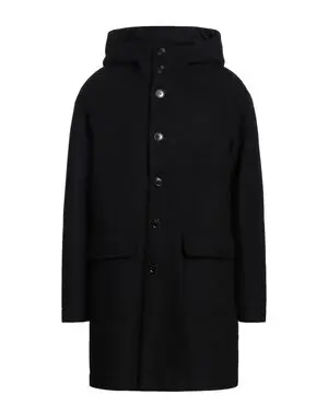 Peuterey Wool Blend Single-breasted Coat - Blue