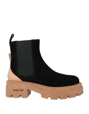 SERGIO ROSSI Ankle Boots In Cowhide - Black