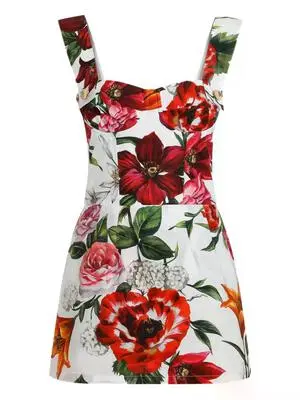 Dolce & Gabbana Floral-print Dress - White