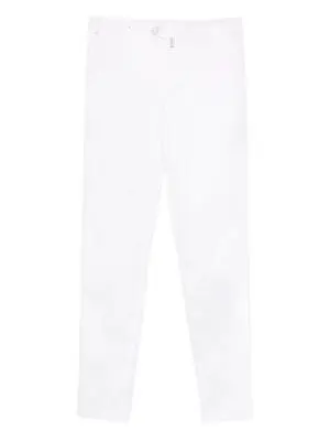 Kiton Logo-patch Trousers - White