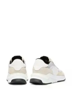 BOSS Skylar Suede-paneling Sneakers - White