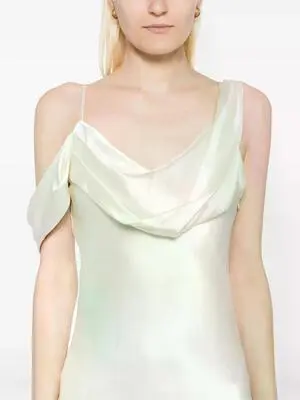 REFORMATION Ronda Strappy Draped Dress - Neutrals