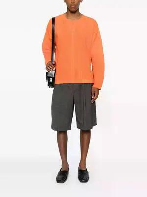 Issey Miyake Plissé-effect T-shirt