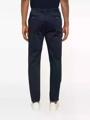 Kiton Logo Patch Trousers - Blue