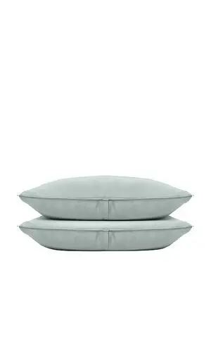 Barefoot Dreams King Washed Bamboo Fitted Pillowcase Set In Sage - Succulent