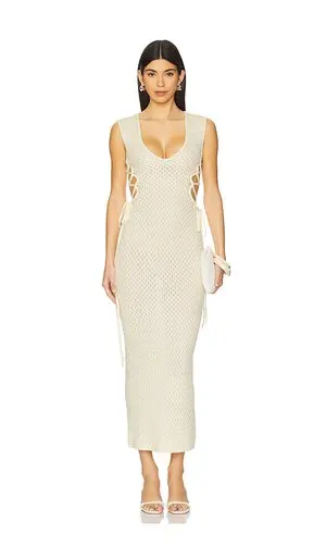 MICHAEL COSTELLO Kyle Maxi Dress - Ivory