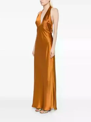 REFORMATION Daniela Plunge Neck Dress