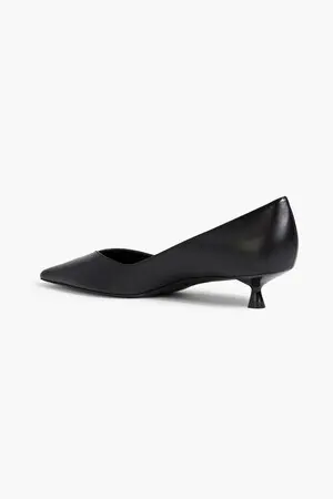 STUART WEITZMAN Eva 35 Leather Pumps - Black