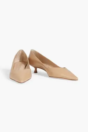 STUART WEITZMAN Eva 35 Leather Pumps - Sand
