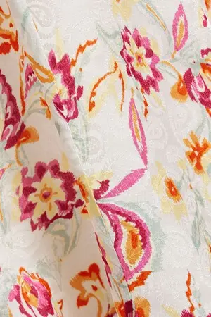 Isabel Marant Étoile Perrine Floral-jacquard Mini Skirt - Fuchsia