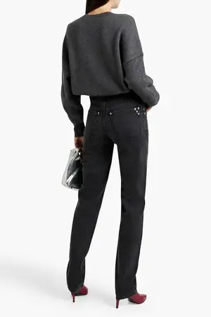 MARANT ETOILE Vanda High-rise Straight-leg Jeans - Charcoal