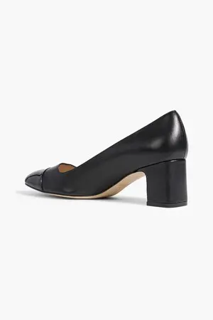 STUART WEITZMAN Pumps In Leather And Patent Leather - Black