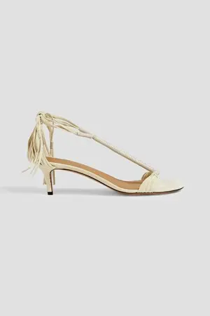 Isabel Marant Aatos Fringed Slingback Sandals