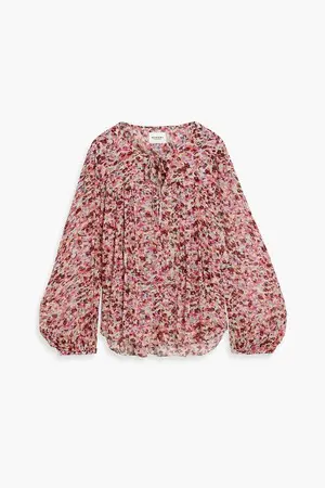 MARANT ETOILE Daytonea Printed Crepon Blouse