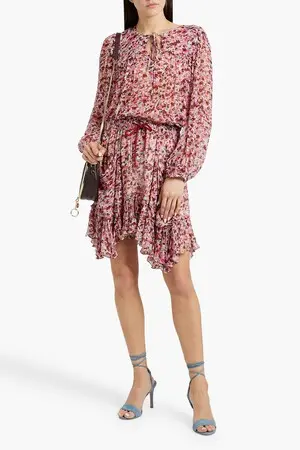 MARANT ETOILE Daytonea Printed Crepon Blouse