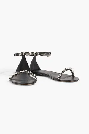 Isabel Marant Bijoux Embellished Leather Sandals