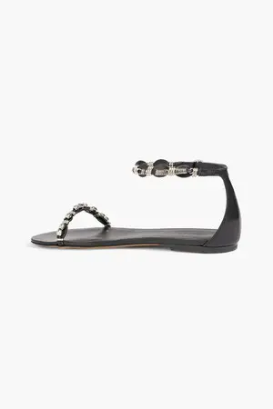 Isabel Marant Bijoux Embellished Leather Sandals