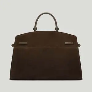 DEMELLIER The Hudson Bag - Mocha Suede & Mocha Smooth