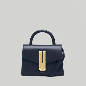 DEMELLIER The Nano Montreal Cross-Body Bag Navy Smooth