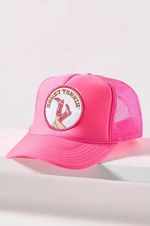 FRIDAY FEELIN Honky Tonk' Trucker Hat Neon Pink