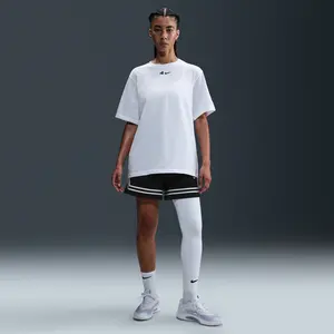 Nike A'ja Wilson A'symmetric Mid-rise Single-leg Basketball Leggings - White