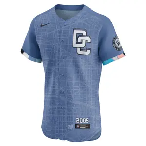 Nike Dylan Crews Washington Nationals City Connect Dri-fit Adv Mlb Elite Jersey - Blue