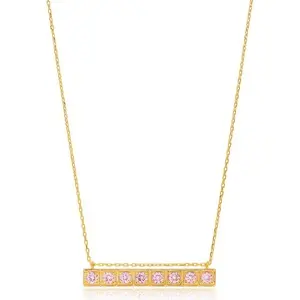 MAZIN JEWELS Bar Pendant Necklace - Gold